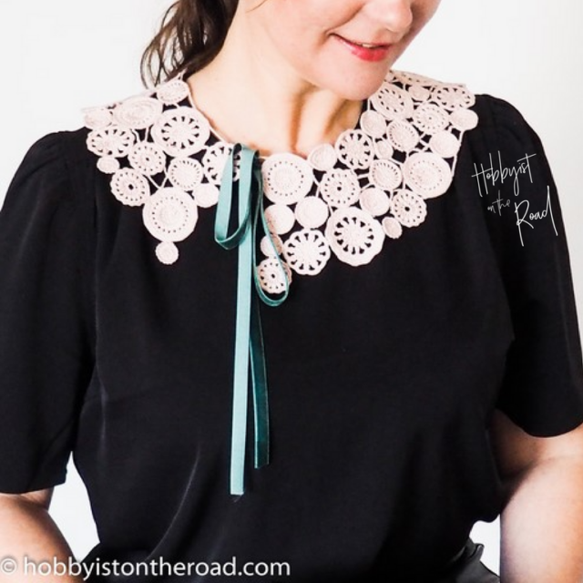 Dreamy Collar Styling shows you different ways to wear your crochet collar.